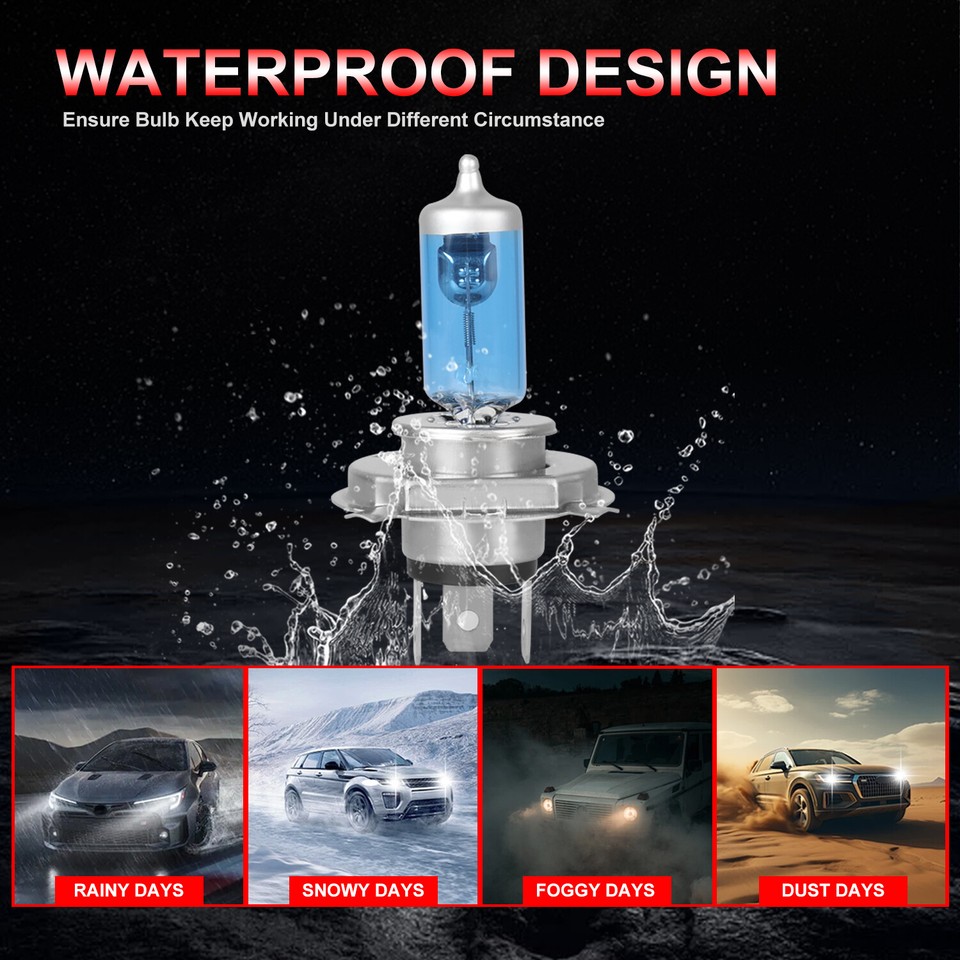 Pair For 82-93 Chevy S10 Blazer GMC S15 7X6" Halogen Headlights Hi/Lo ...