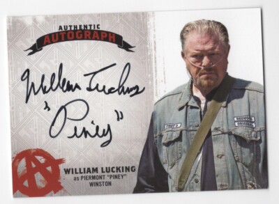 William Lucking as Piney SONS OF ANARCHY Seasons 4-5 Autograph Card ...