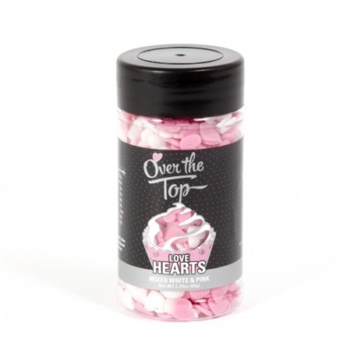 NEW Over The Top Love Hearts Mixed White & Pink 65g | eBay Australia