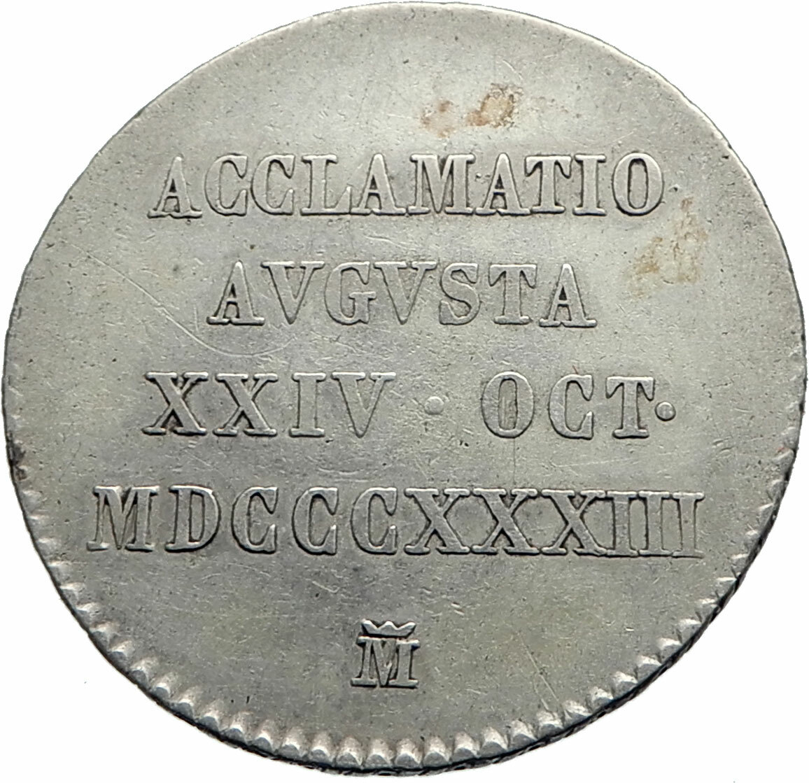 1833 SPAIN Queen ISABELLA II Coronation Antique Spanish Silver Medal ...