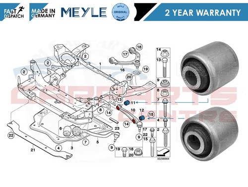 FOR BMW X5 E70 X6 E71 E72 FRONT LOWER REAR SUSPENSION CONTROL ARM BUSH ...