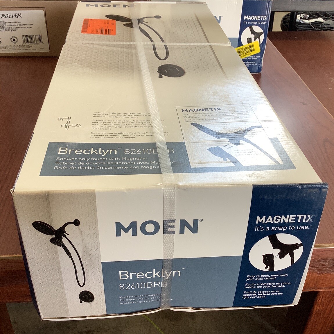 SEALED Moen 82610BRB Brecklyn 6-Spray Magnetix Shower Trim Bronze W ...