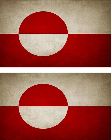2X Vintage Worn Greenland Flag Sticker | eBay