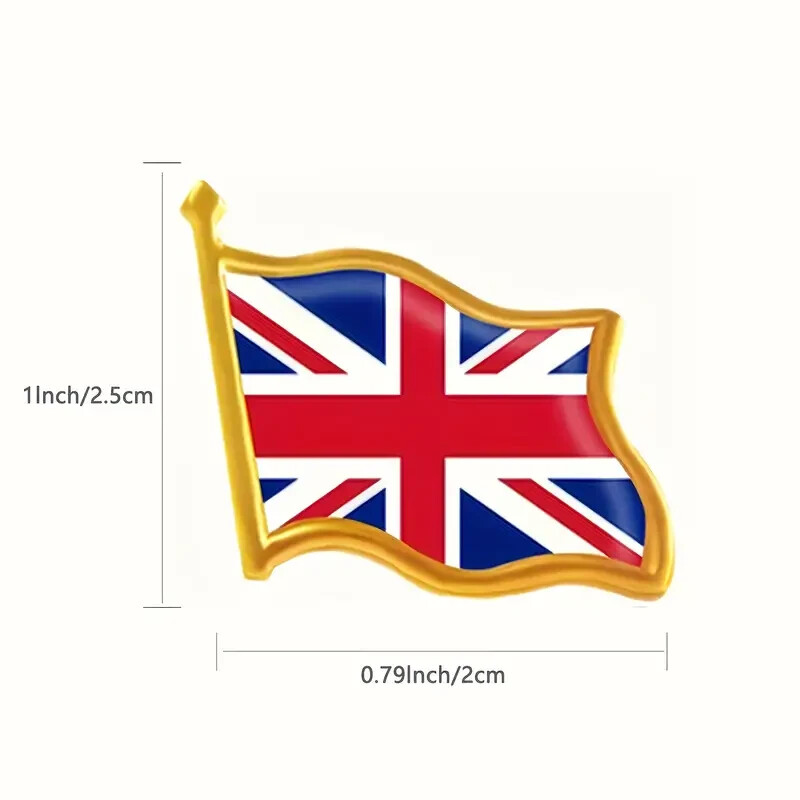 United Kingdom Waving Flag Lapel Pins, Patriotic UK Flag Metal Pin | eBay