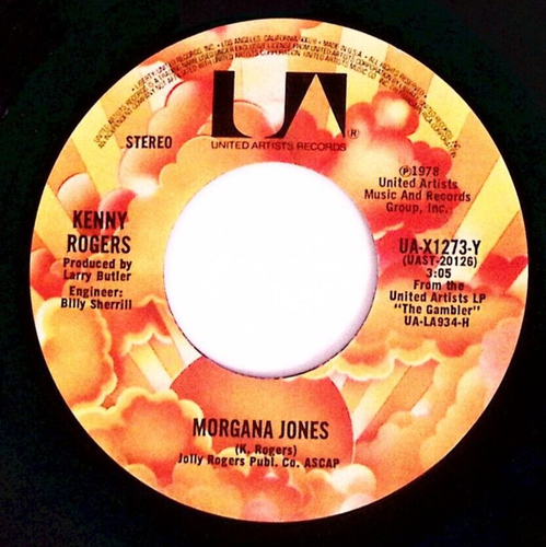 KENNY ROGERS MORGANA JONES/SHE BELIEVES IN ME UNITED ARTISTS REC. VINYL ...