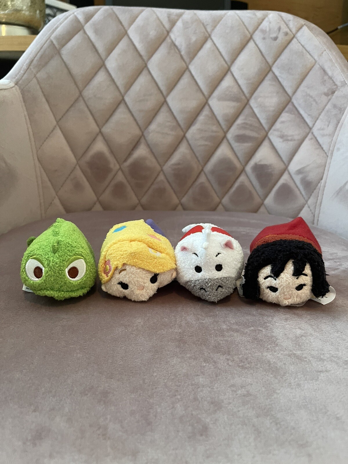 New Disney Parks Tsum Tsum Tangled Rapunzel Pascal Plush Set Of 4 | eBay