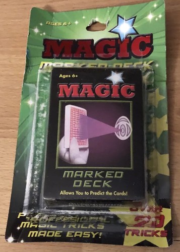 Magic Playing Cards Trick Set Marked Deck Over 20 Tricks (Opened ...