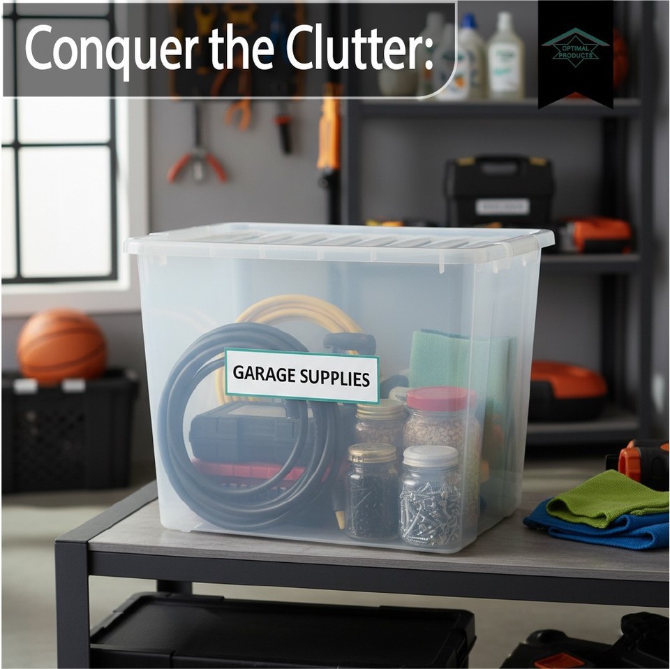 Set Of 5 Plastic Storage Box Boxes WITHOUT LIDS UK MADE Home Office ...