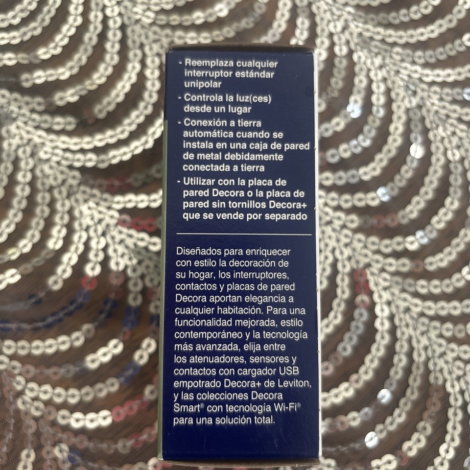 Leviton Decora Rocker Single-Pole AC Quiet Switch 15 Amp 120/277 Volt ...