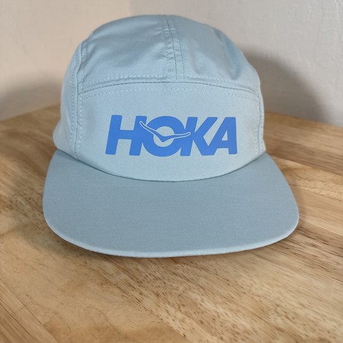 Hoka One One Hat Cap Mens Blue Adjustable 5 Panel Vented Running ...