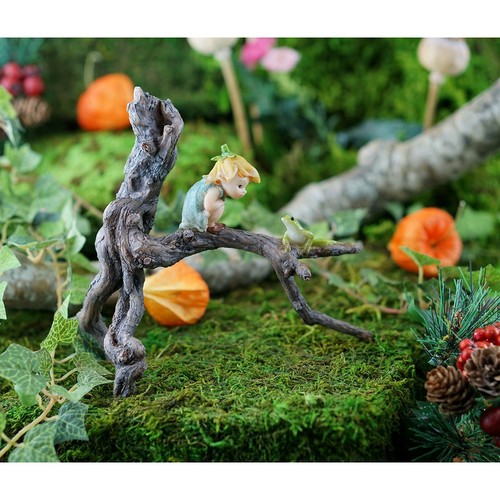 Miniature Fairy Garden and Terrarium Garden Sprite with Tree Frog ...