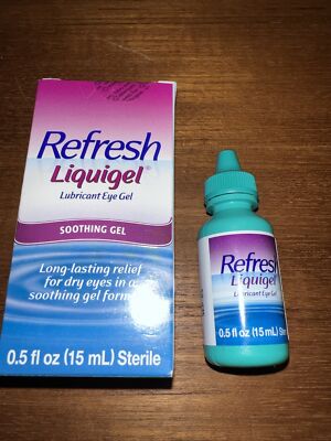 NEW Refresh Liquigel Lubricant Eye Gel Soothing Gel - 0.5 fl oz / 15 mL ...
