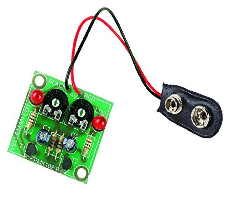 VELLEMAN MK102 / WSL102 Adjustable flashing speed LEDDIY Soldering Kit ...