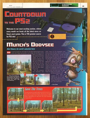2000 Oddworld: Munch's Oddysee Xbox PS2 Print Ad/Poster Authentic Video ...