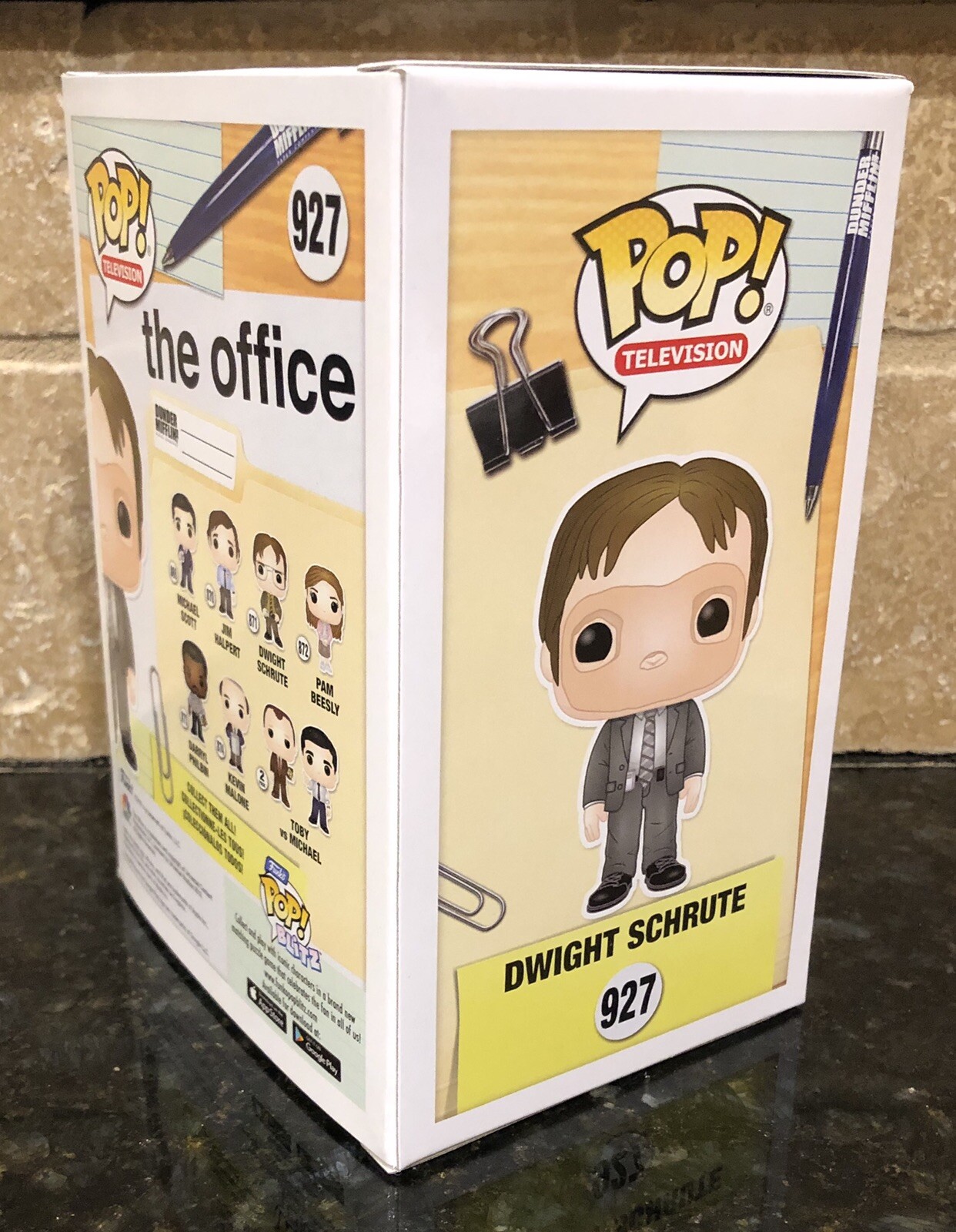 NEW 2019 Funko POP! The Office - Dwight Schrute (CPR Mask) #927 FYE ...