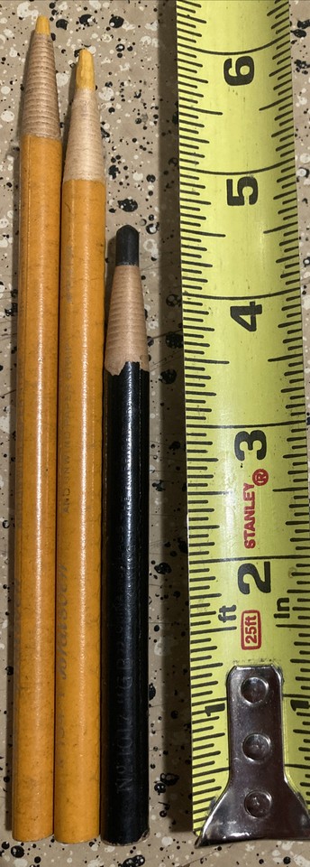 vintage BLAiSDELL NICK & PULL PAPER PENCiLS 154-T YELLOW (2) 1017 BLACK ...