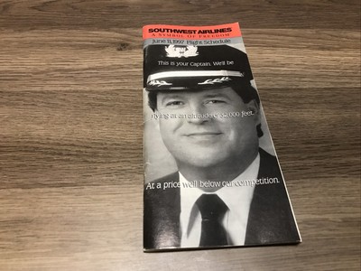 Southwest Airlines Flight Schedule June 11, 1997 | eBay