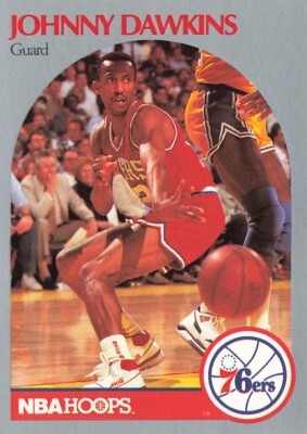 1990 Hoops #227 Johnny Dawkins Philadelphia 76ers | eBay