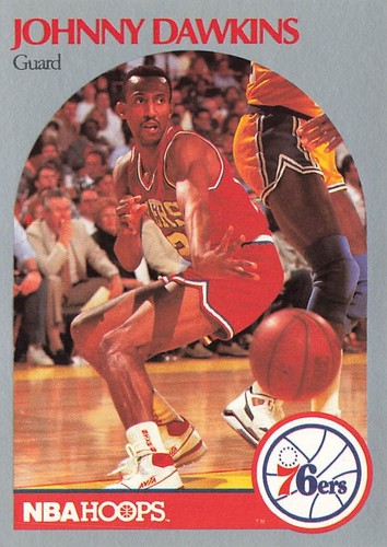1990 Hoops #227 Johnny Dawkins Philadelphia 76ers | eBay