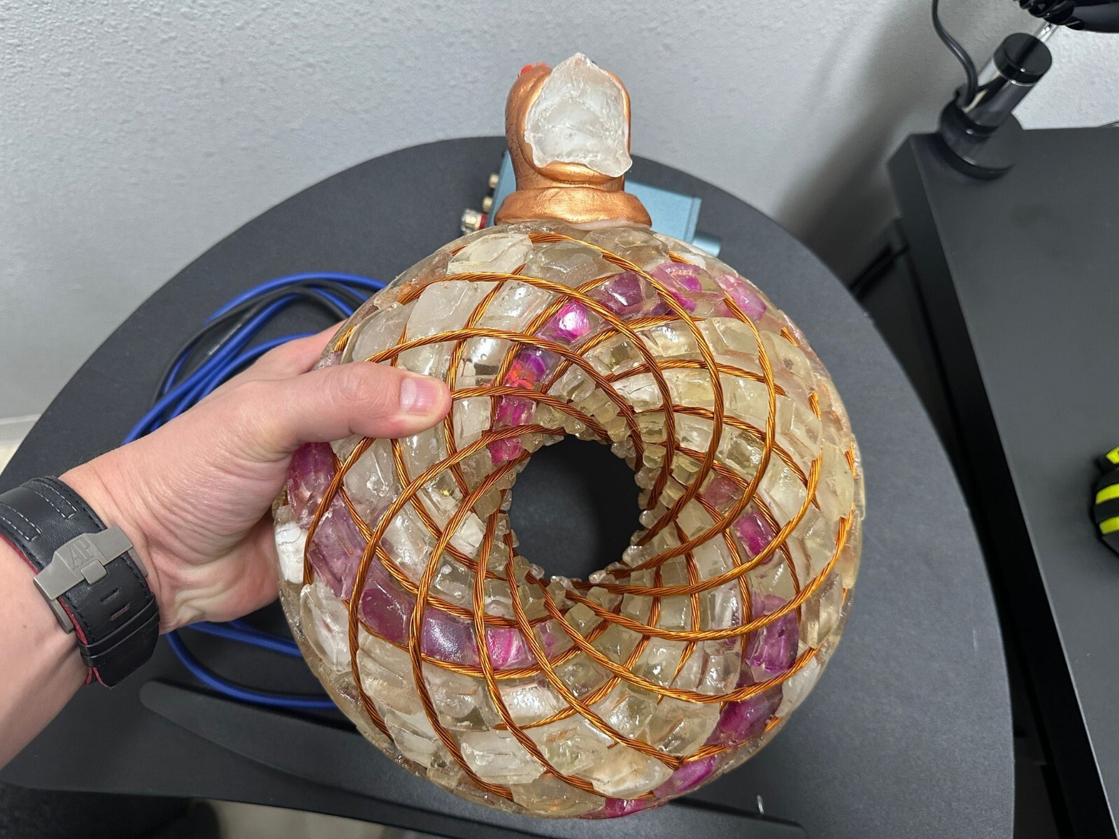 PEMF RIFE Frequency Toroidal Vortex Resin Quartz 24cm | eBay