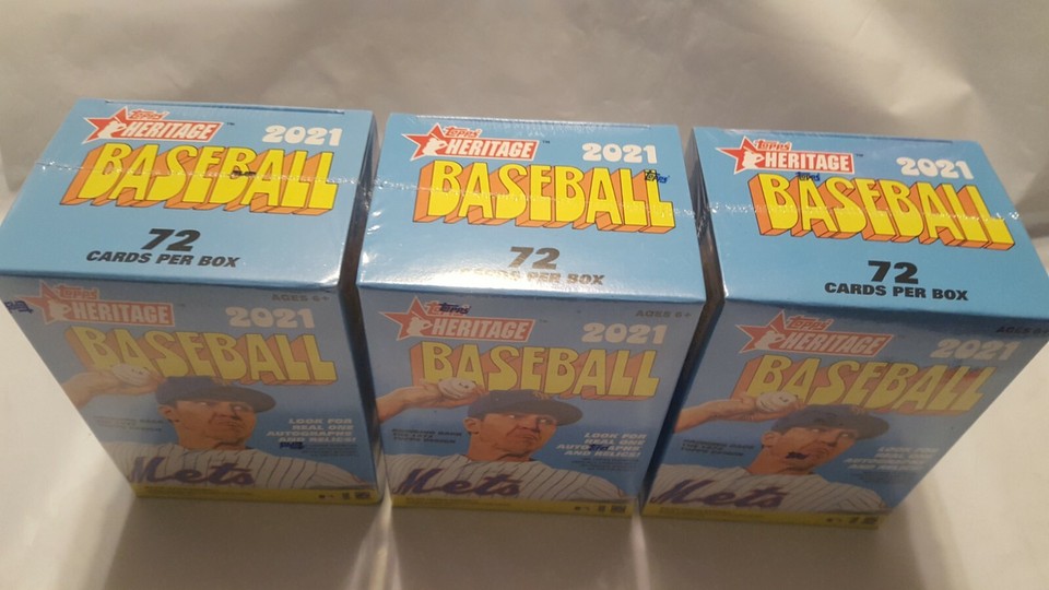 Lot of 3 Topps Heritage 2021 Baseball Cards Target Exclusive 72 ct Box ...