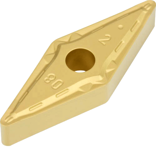 VNMG431 Carbide Turning Insert, Grade TiN/C6, Neg. Rake w/Chip Control ...