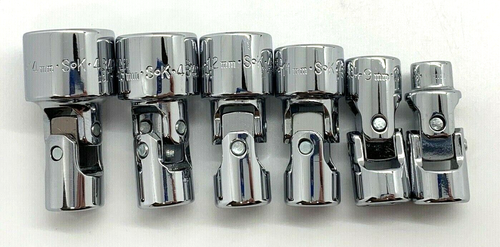 🇺🇸 SK Tools 1/4" DR Metric Swivel Universal Socket Set Shallow Flex ...
