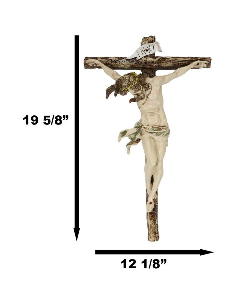 Ebros Large Jesus Christ at Calvary Crucifix INRI Wall Cross Hanging ...