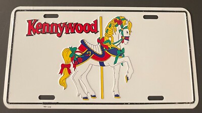 Kennywood Booster License Plate Amusememt Park PA West Mifflin Horse ...