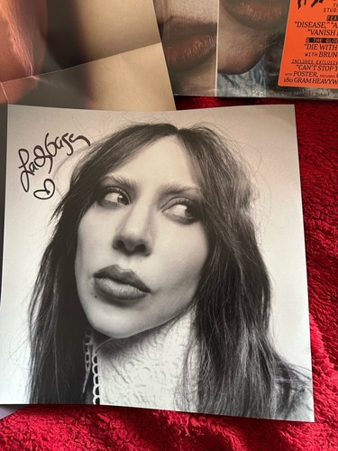 LADY GAGA Alternate Signed Insert MAYHEM Indie Exclusive Vinyl New | eBay