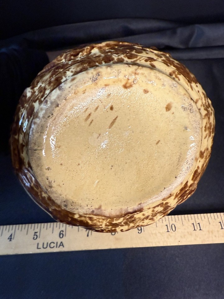 19th century Bennington Rockingham Pottery tulip water pitcher -large ...