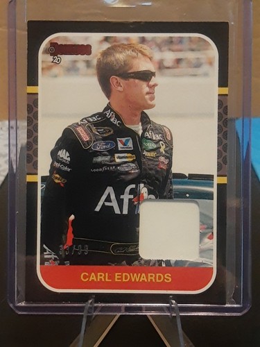 2020 Panini Donruss NASCAR Retro 1987 Relics Red 33/99 Carl Edwards #CE ...