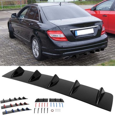 For Mercedes Benz AMG C63 W204 W205 C300 C200 Rear Bumper Diffuser Lip ...