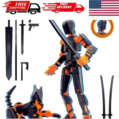 T13 3D Printed Action Figure Set: Movable Titan 13 with Dog & Weapon ...