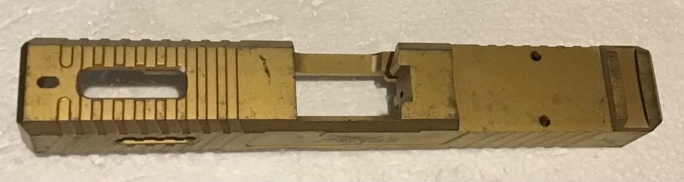 New *(Blemish) Ported TRYBE Gold Slide For Glock 19 Gen 4 Stripped RMR ...