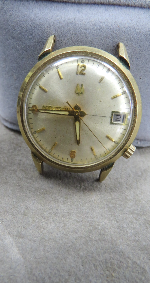 1960'S Bulova Accutron 14k Gold Filled Head Only Watch Not working | eBay