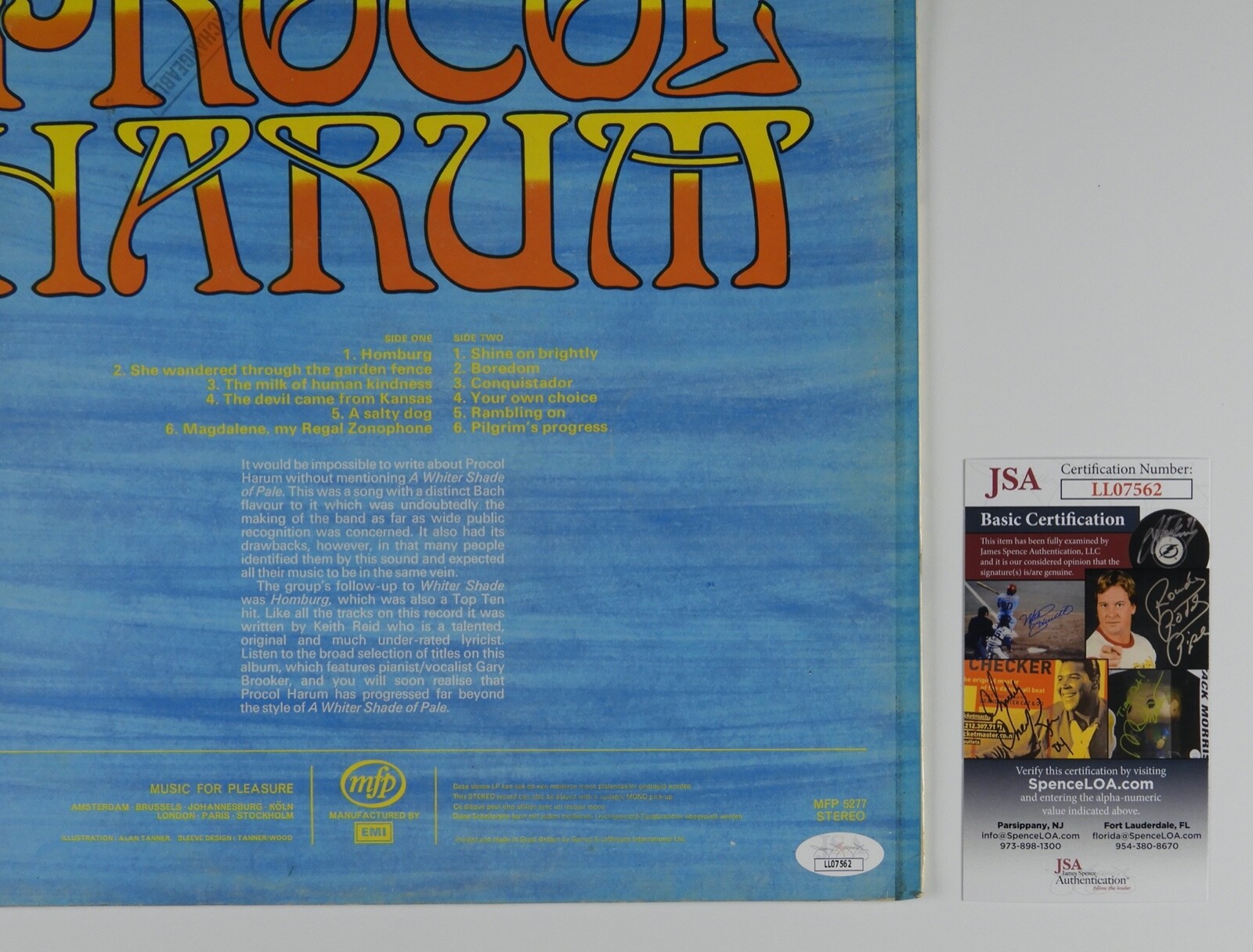 Robin Trower JSA Signed Autograph Album Record Vinyl Procol Harum A ...