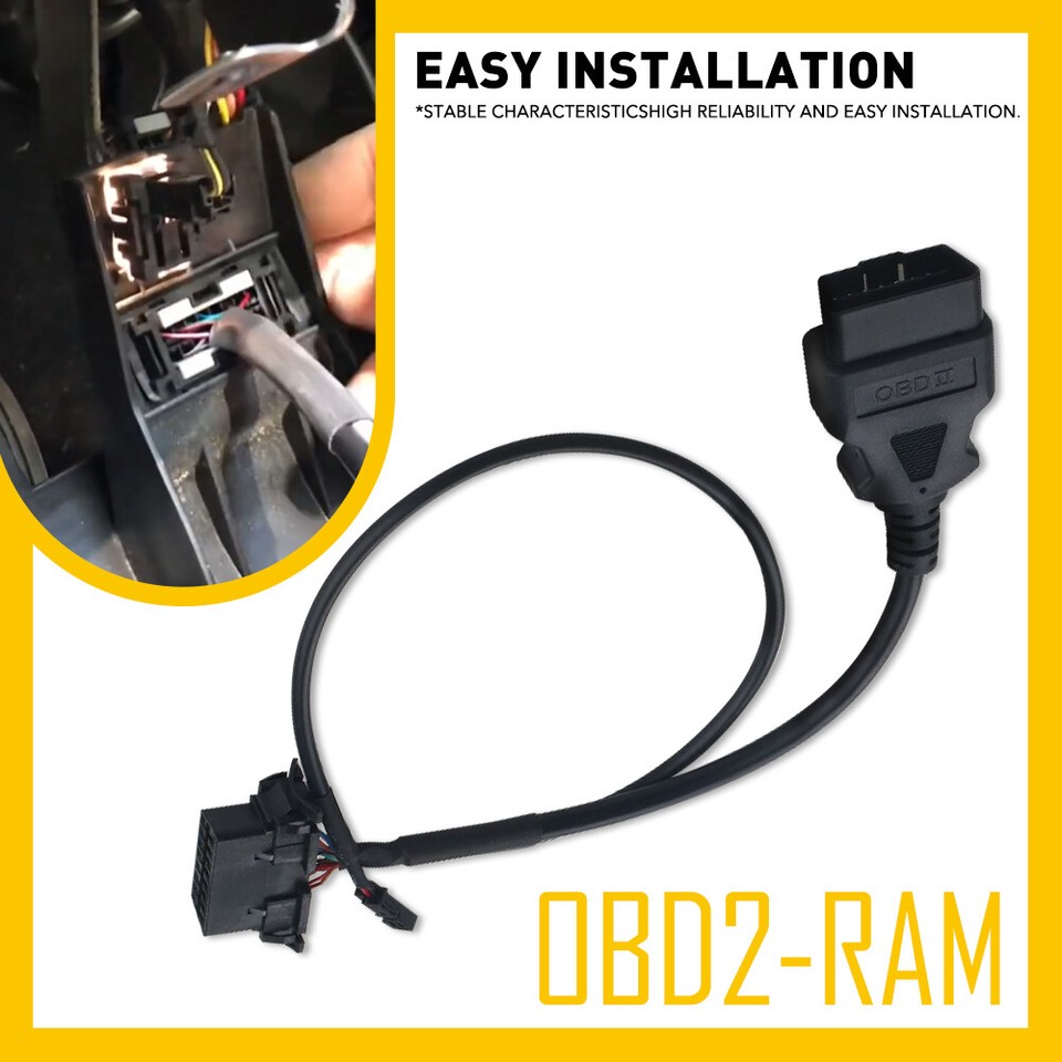 ABS OBD2 Cable Diagnostic Adapter HD Security Gate Bypass Cable for RAM ...