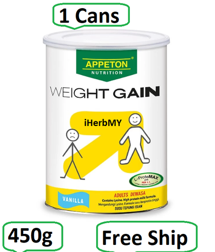 Appeton Weight Gain Powder 450g Vanilla For Adults Increase Weight ...