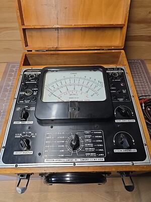 🔥 Precision Model EV-10 Vacuum Tube Multi-Master Tester Tool W/ Wooden ...