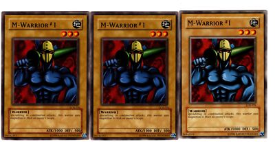 Yugioh - 3X M-Warrior #1 - Common - Unlimited - LOB-076 - Near Mint | eBay
