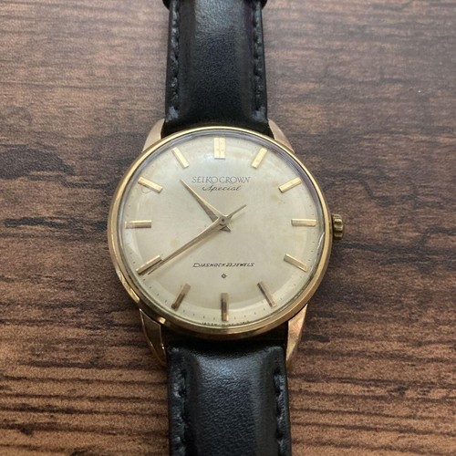 Seiko Crown Special 23J SD Dial 14K Gold Filled 40mm Vintage Watch From ...