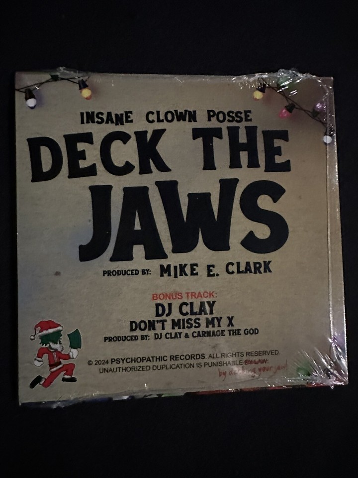 Insane Clown Posse Deck The Jaws Christmas Cd ICP Rare | eBay