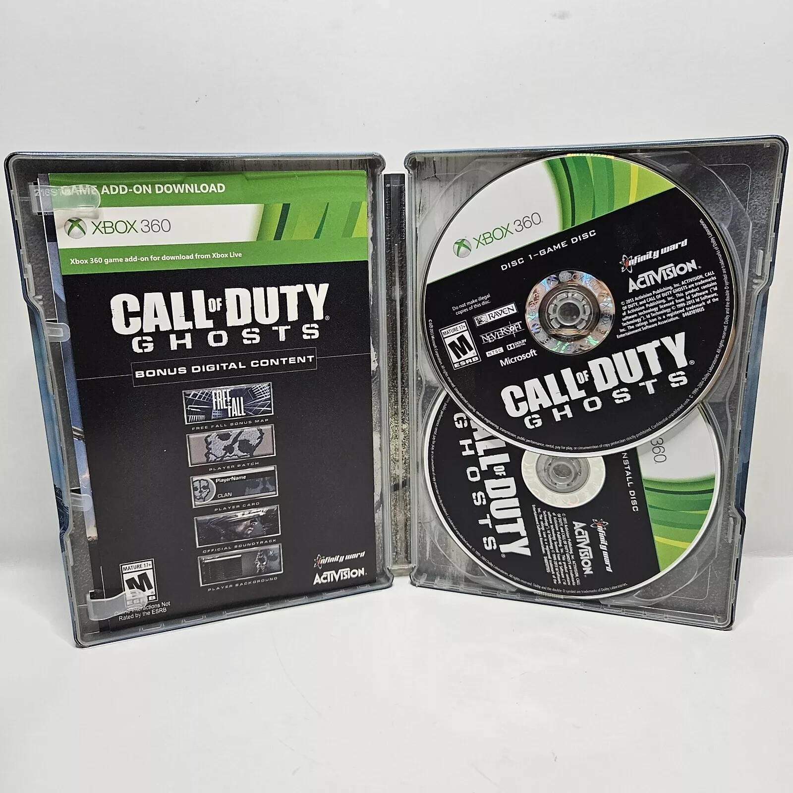 Call of Duty Ghosts Hardened Edition Steelbook Metal Case (Microsoft ...