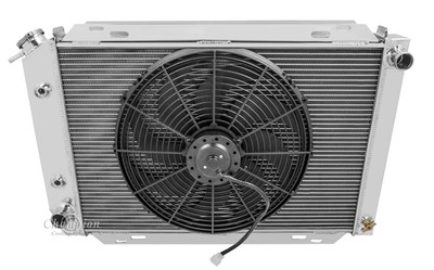 1980-1988 Ford Thunderbird Aluminum 3 Row Champion Radiator & 16" Fan ...