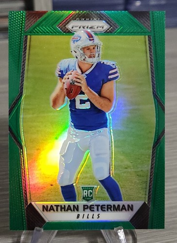 Nathan Peterman 2017 Panini Prizm Green Prizm Rookie #238 (RC) Buffalo ...