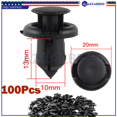 For Honda Acura Clips Push Type Rivet Retainer Bumper Pin 10mm Fastener ...