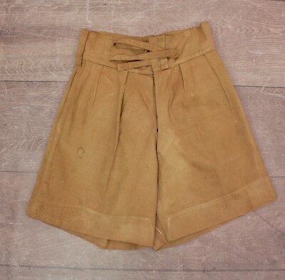 Men's VTG WWII British Army Khaki Cotton Ghurka Shorts Sz 7 WW2 | eBay