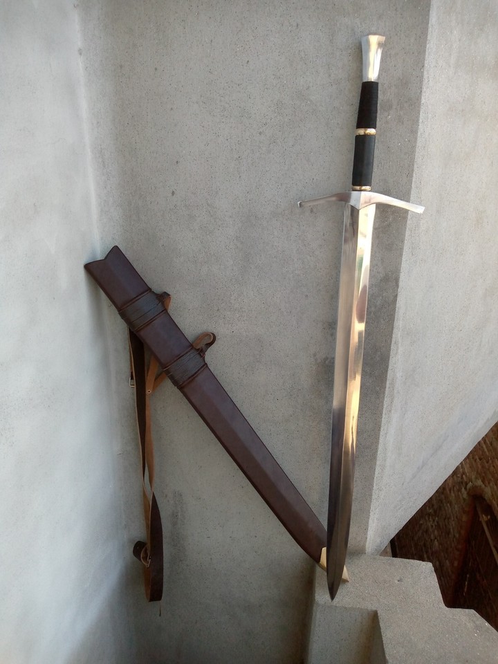 CUSTOM HANDMADE ARMING VIKING MEDIEVAL Sword IN HIGH CARBON STEEL ...