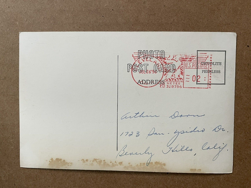 1956 Cleveland Indians Sam Mele Signed Postcard - Posted | eBay